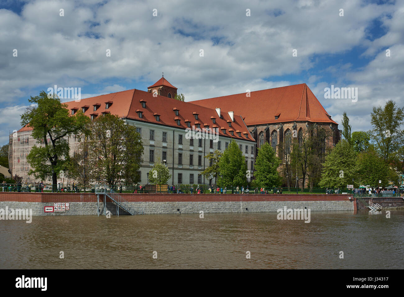 Old University Library Wroclaw Sand Island Odra River Stock Photo - Alamy