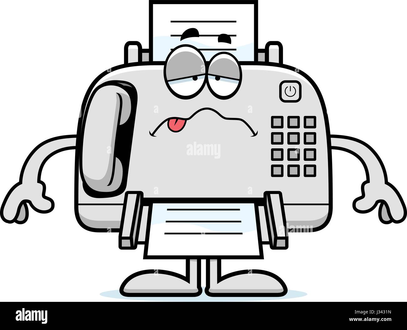 Sick looking at phone Stock Vector Images - Alamy