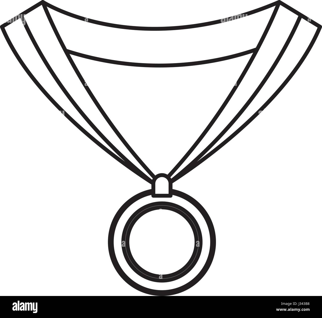 medal award win sport image outline Stock Vector Image & Art - Alamy