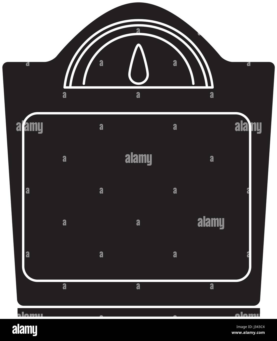 weight scale health care measure silhouette Stock Vector Image & Art ...