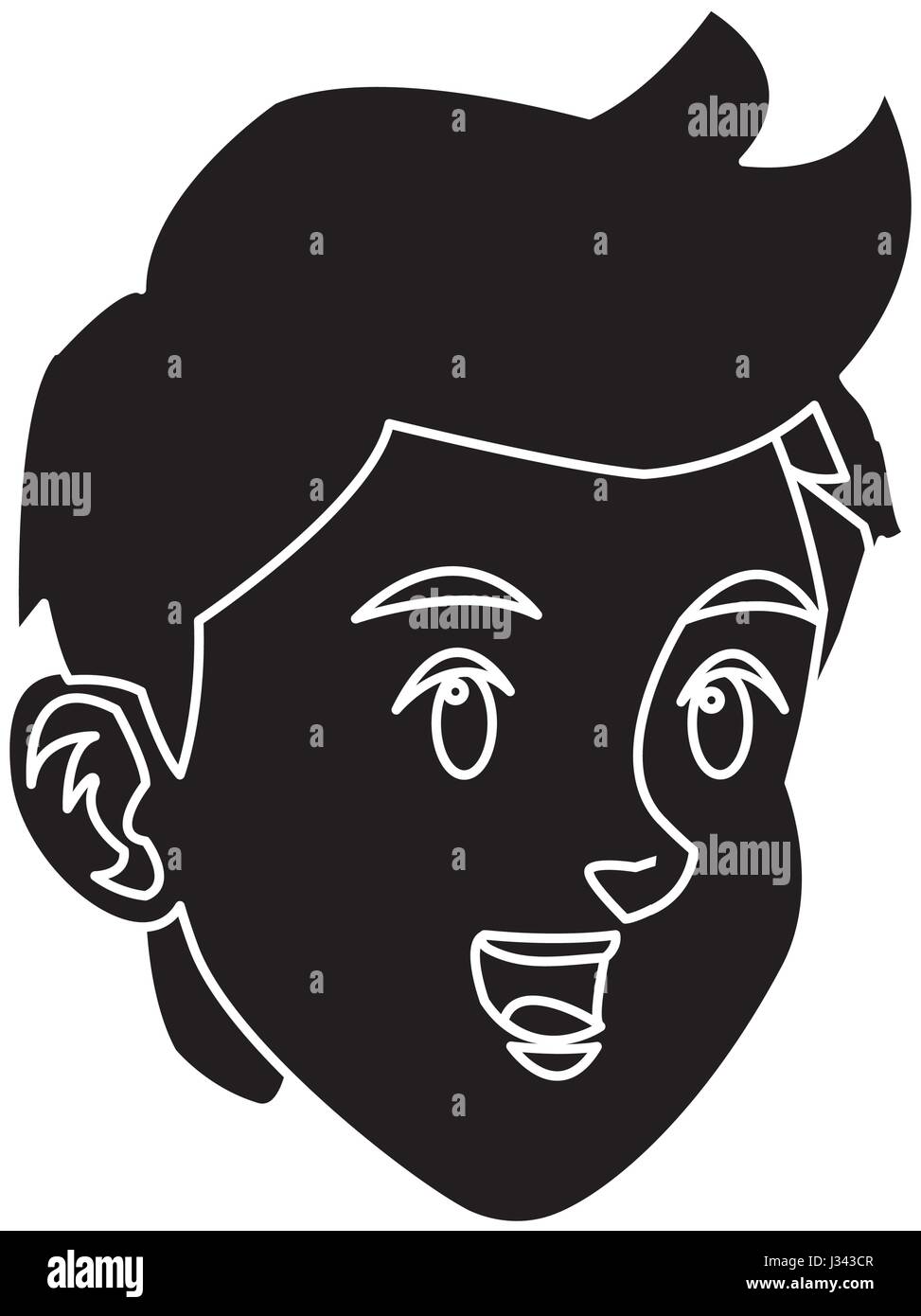Child Face Silhouette Stock Photos & Child Face Silhouette Stock Images ...