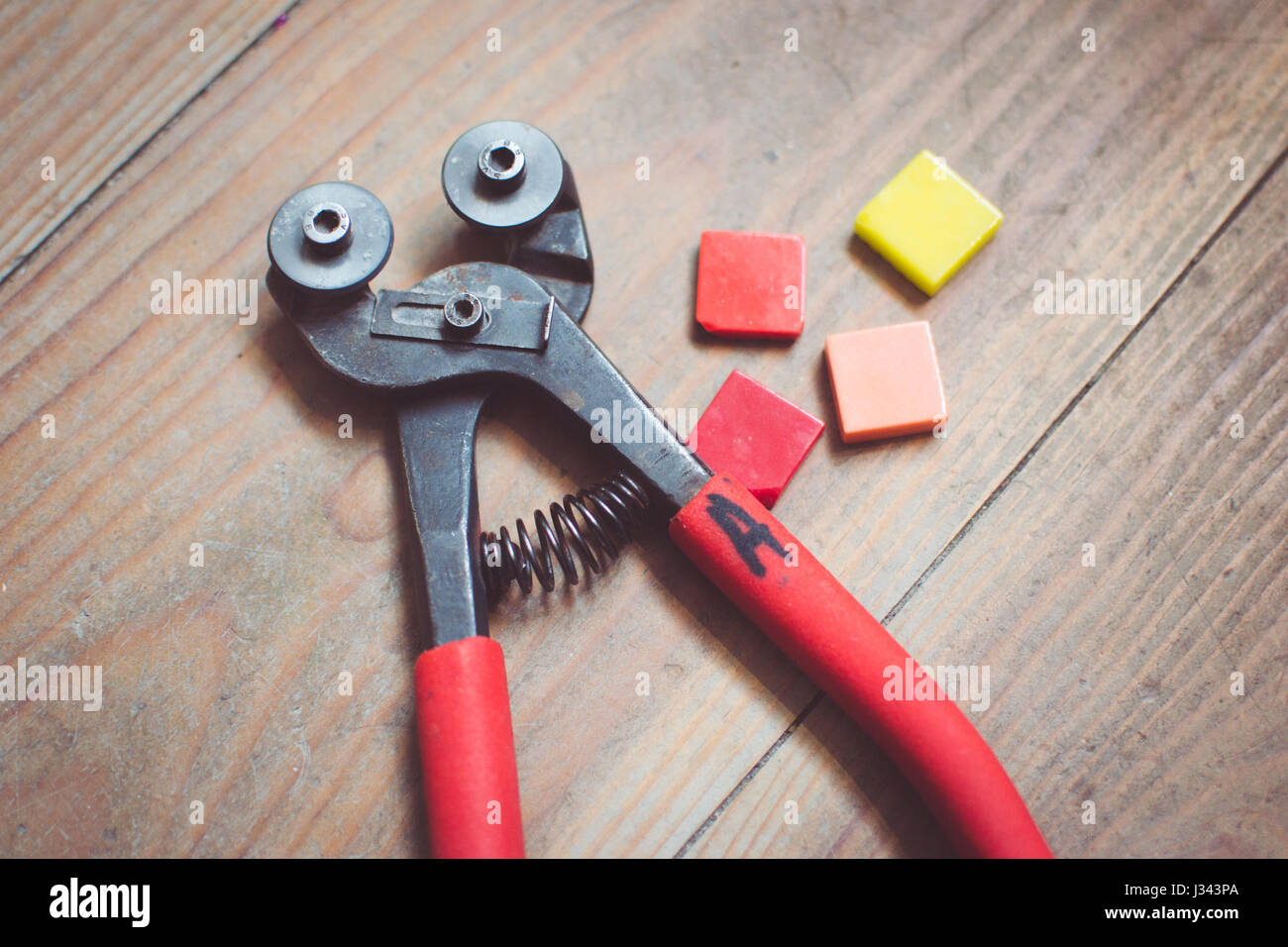Mosaic making hi-res stock photography and images - Alamy