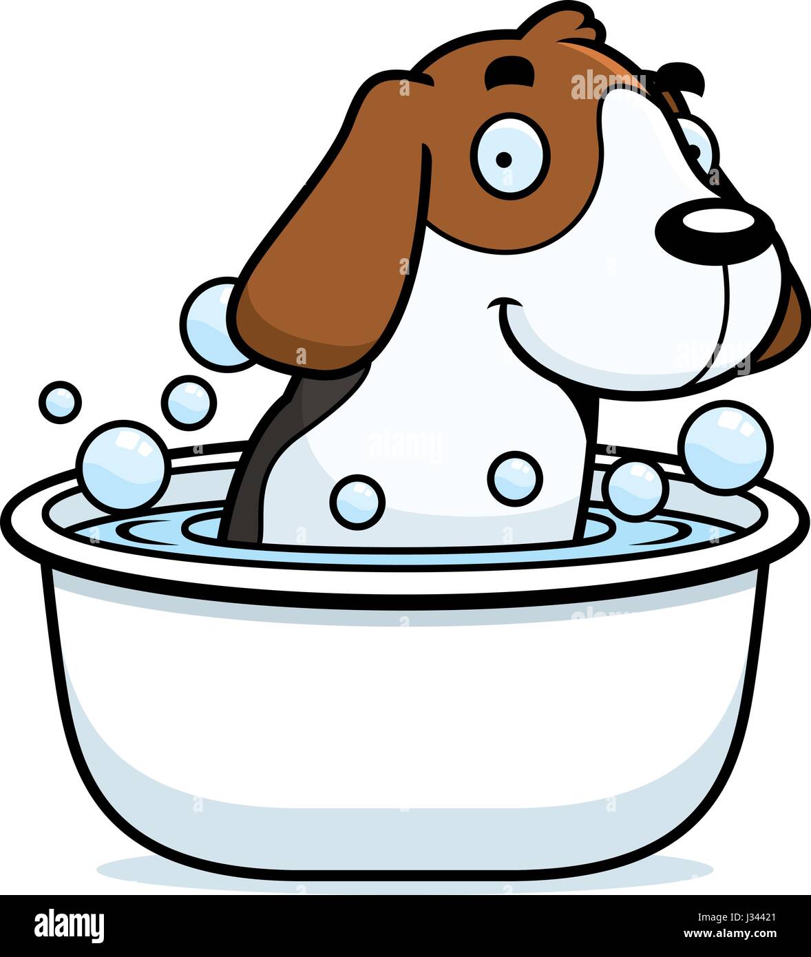Cartoon dog bath hi-res stock photography and images - Alamy