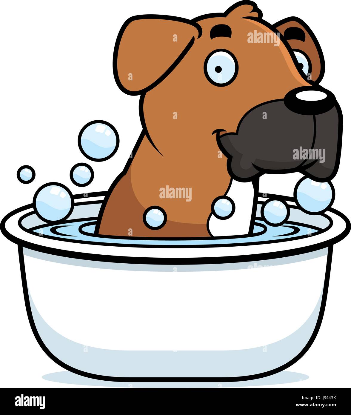Cartoon dog bath hi-res stock photography and images - Alamy