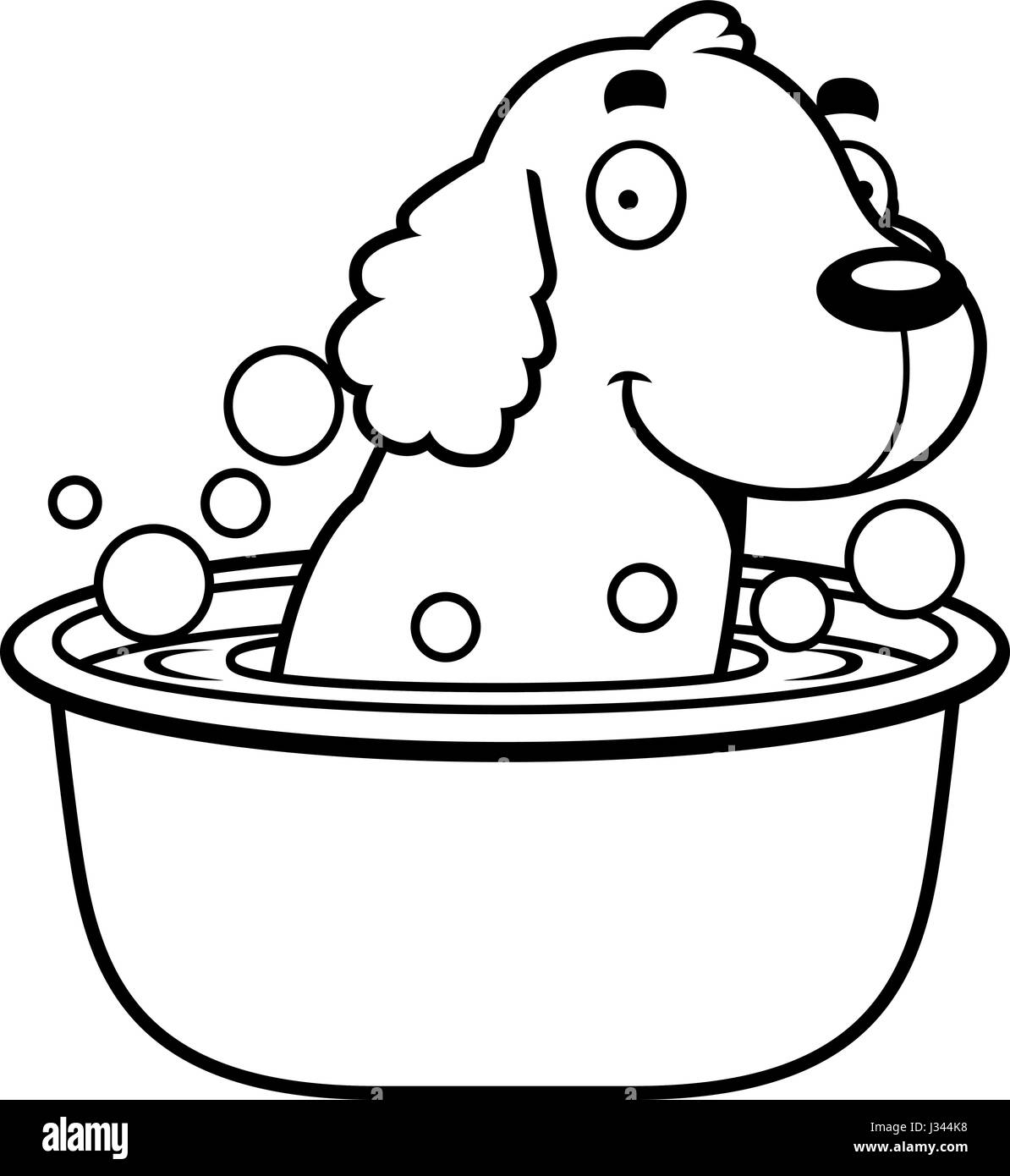 Bathtub bubbles illustration vector Black and White Stock Photos ...