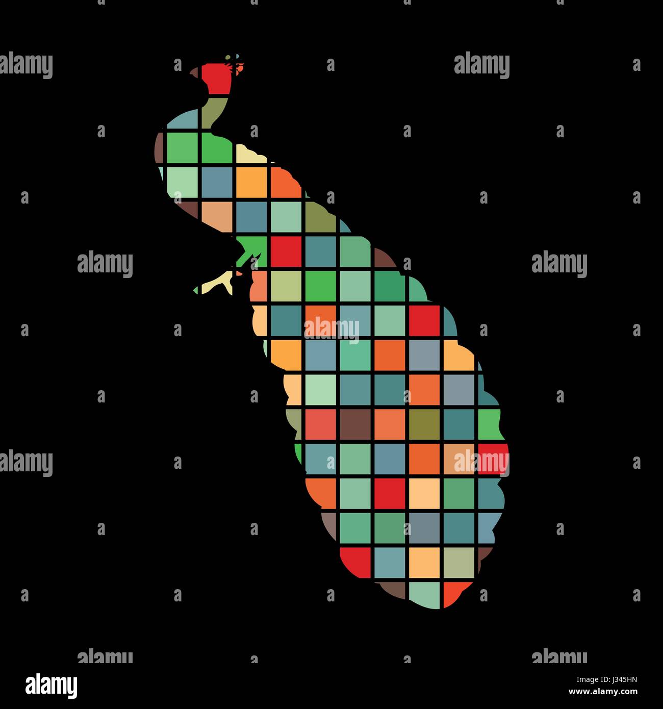 Animal bird green zoo Stock Vector Images - Alamy