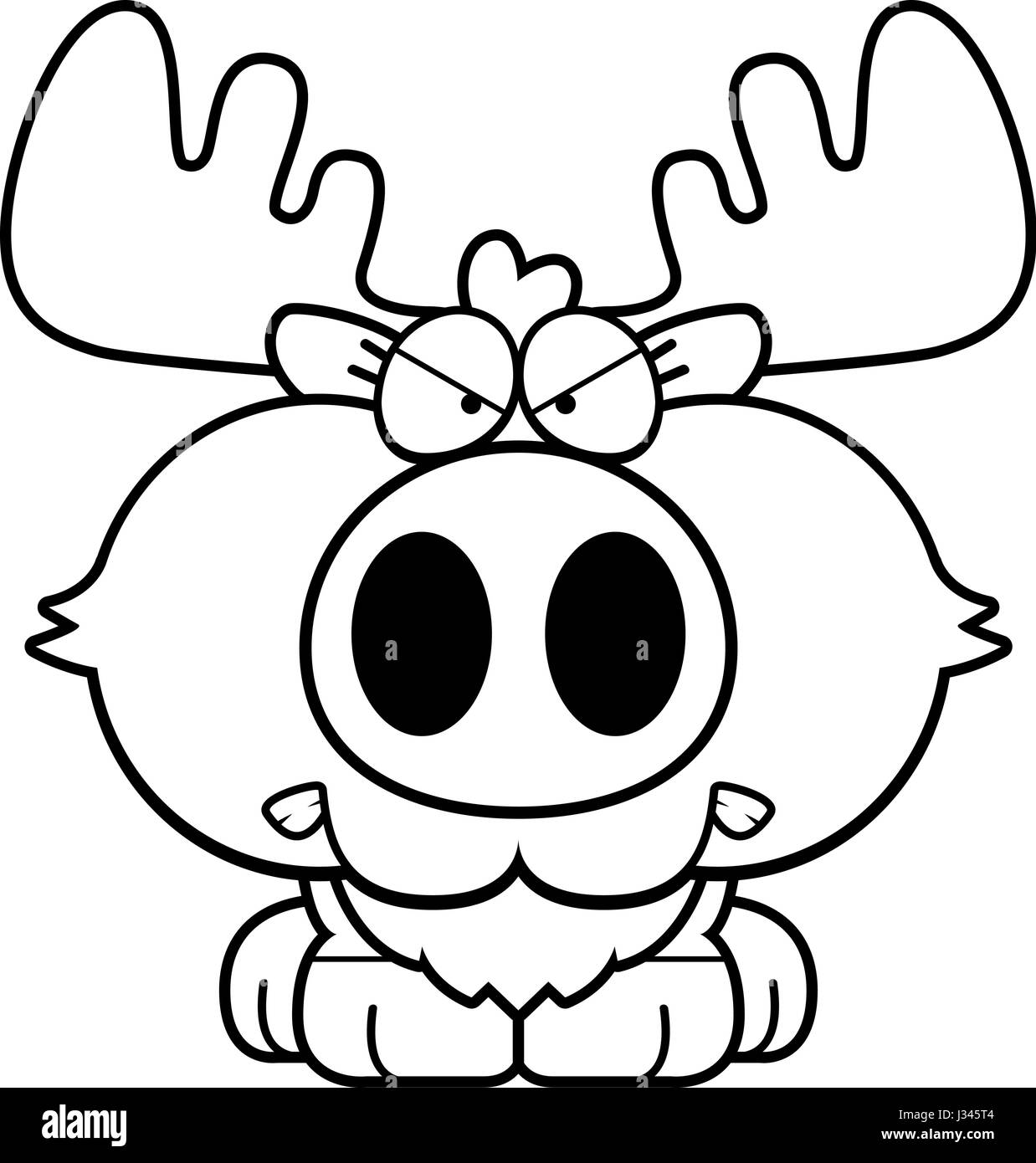 Angry moose hi-res stock photography and images - Alamy