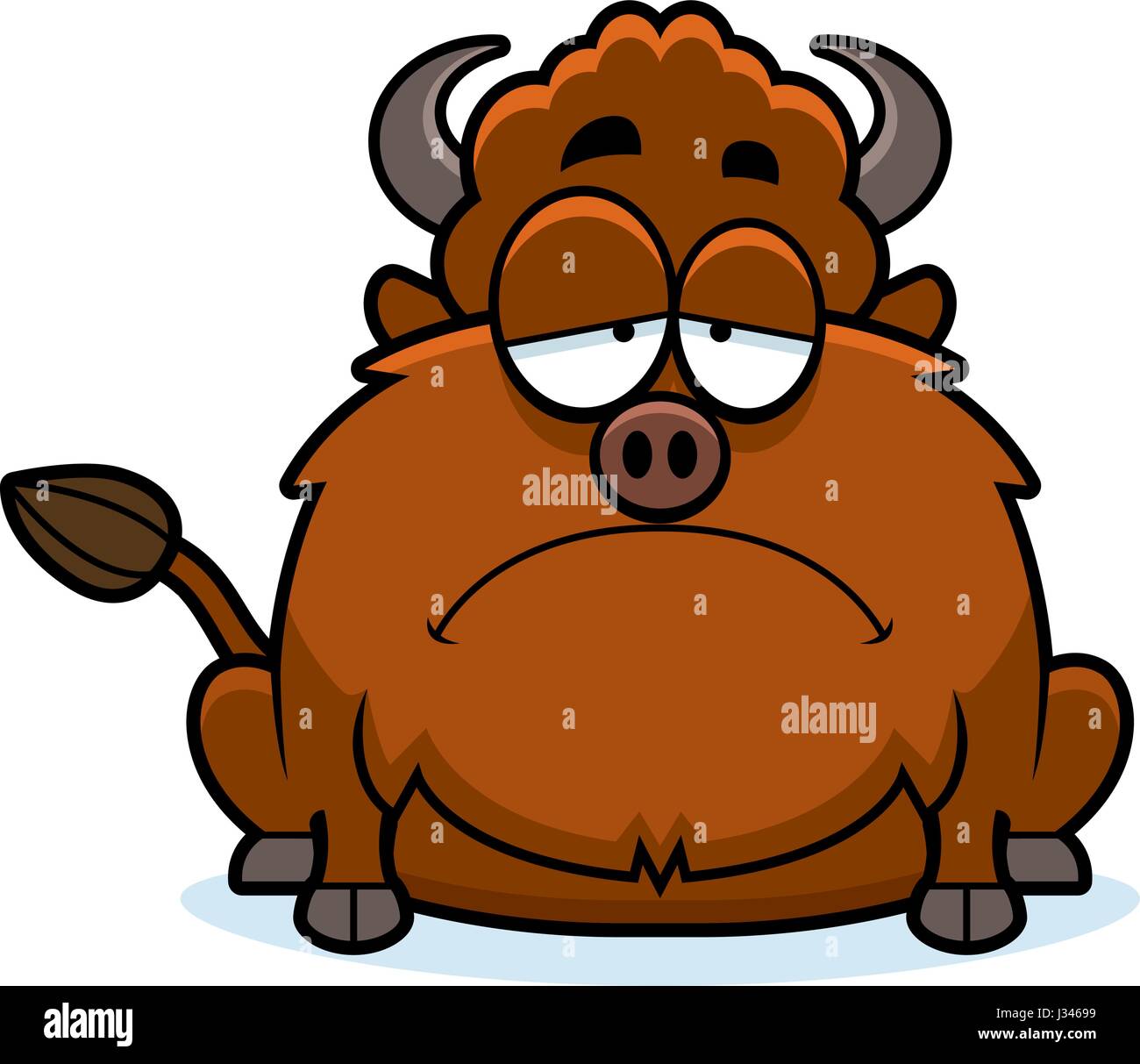 Illustration of a bison Stock Vector Images - Alamy