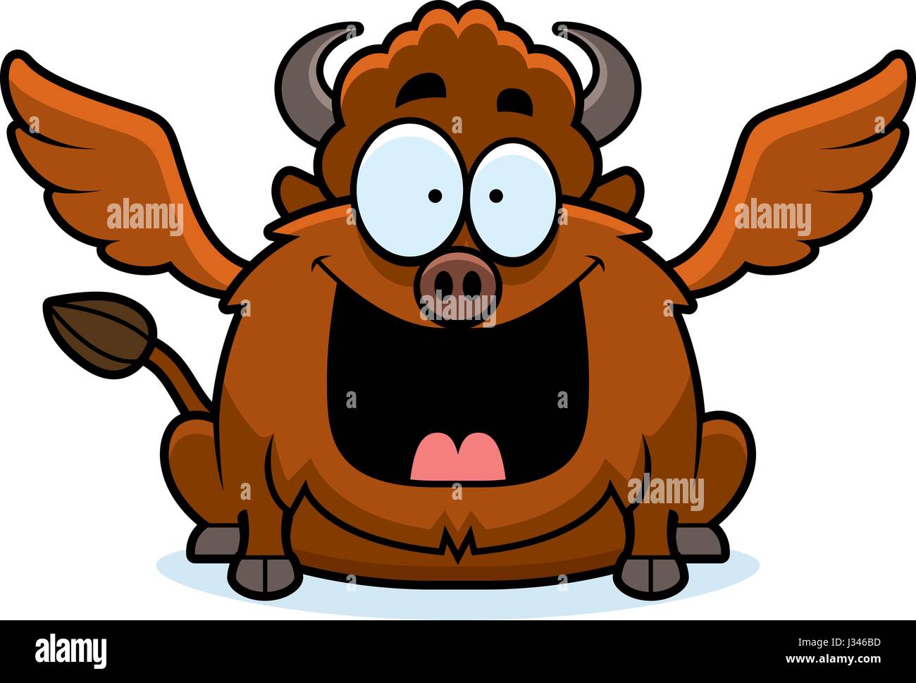Animated Bull With Wings