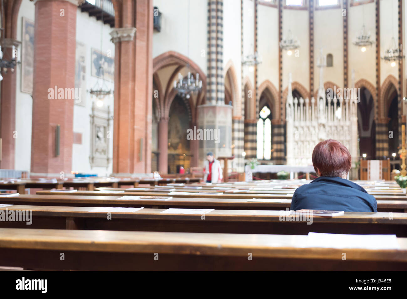 Alone prayer hi-res stock photography and images - Alamy
