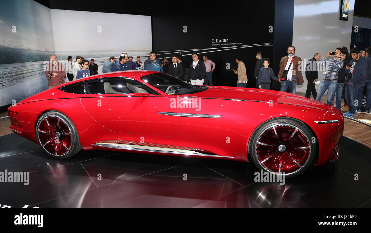 ISTANBUL, TURKEY - APRIL 22, 2017: Vision Mercedes Maybach 6 on display ...