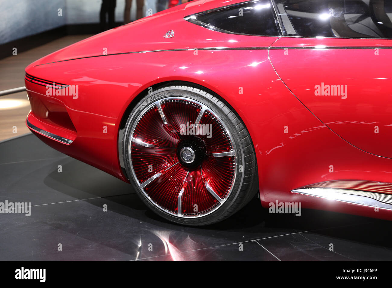 ISTANBUL, TURKEY - APRIL 22, 2017: Vision Mercedes Maybach 6 on display ...
