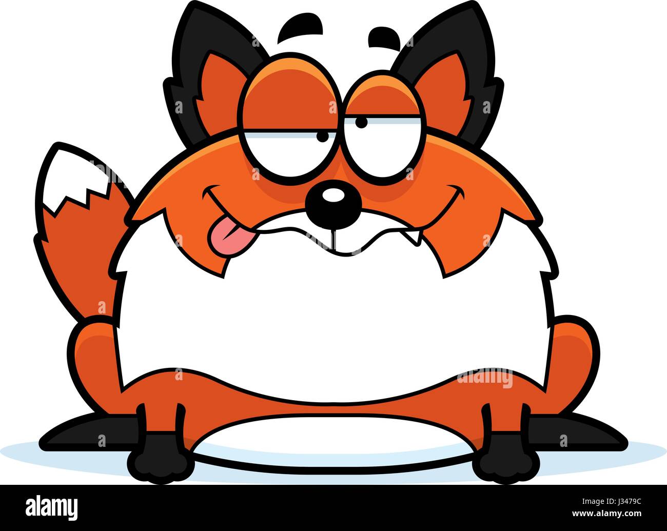 A cartoon illustration of a fox looking drunk Stock Vector Image & Art ...