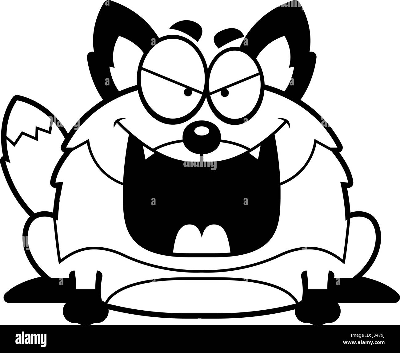 A cartoon illustration of an evil looking fox Stock Vector Image & Art ...