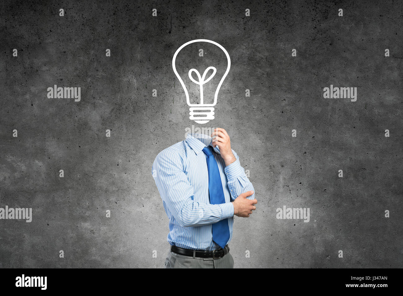 Man thinking over his idea Stock Photo - Alamy