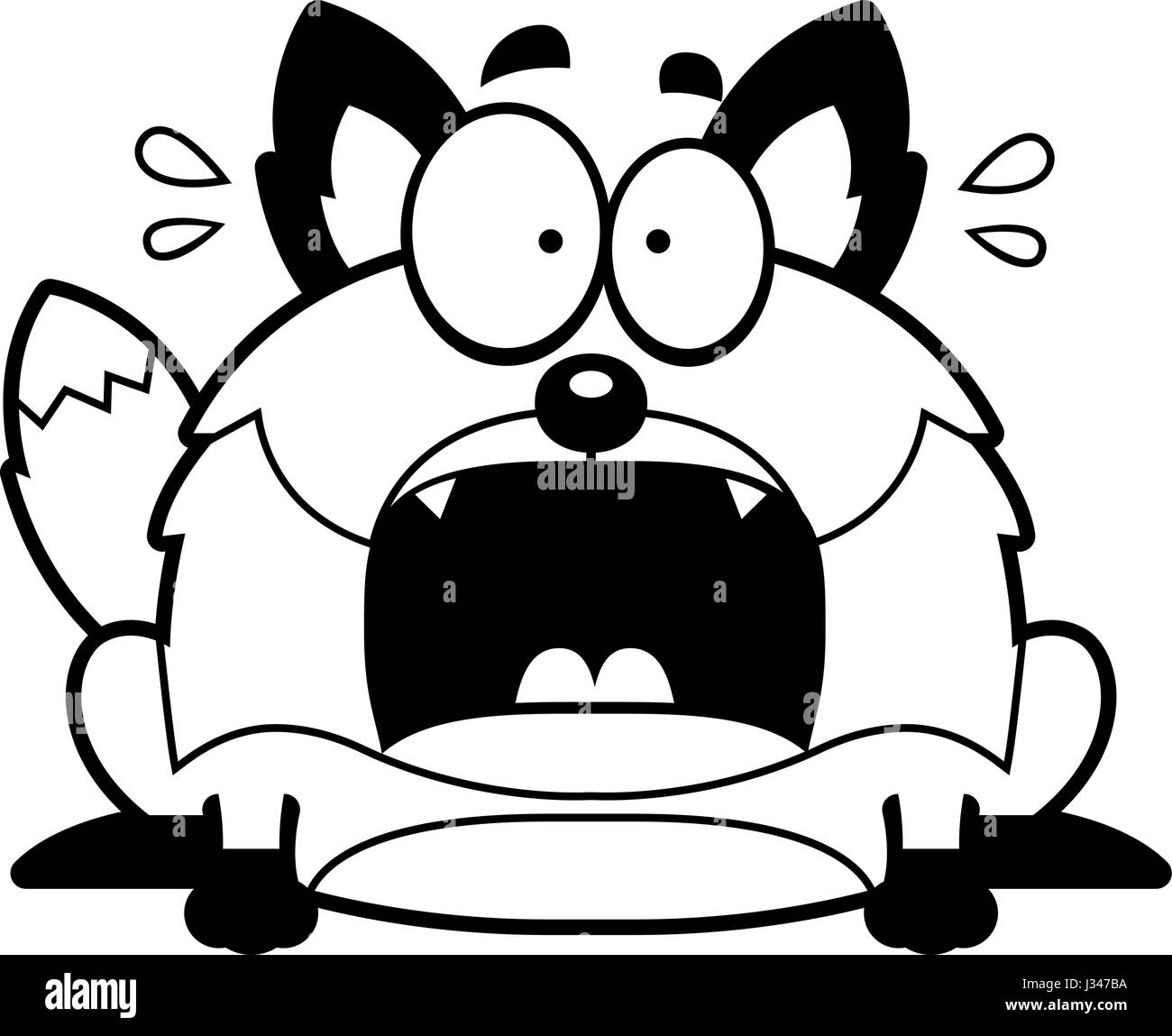 Cartoon fox afraid frightened hi-res stock photography and images - Alamy