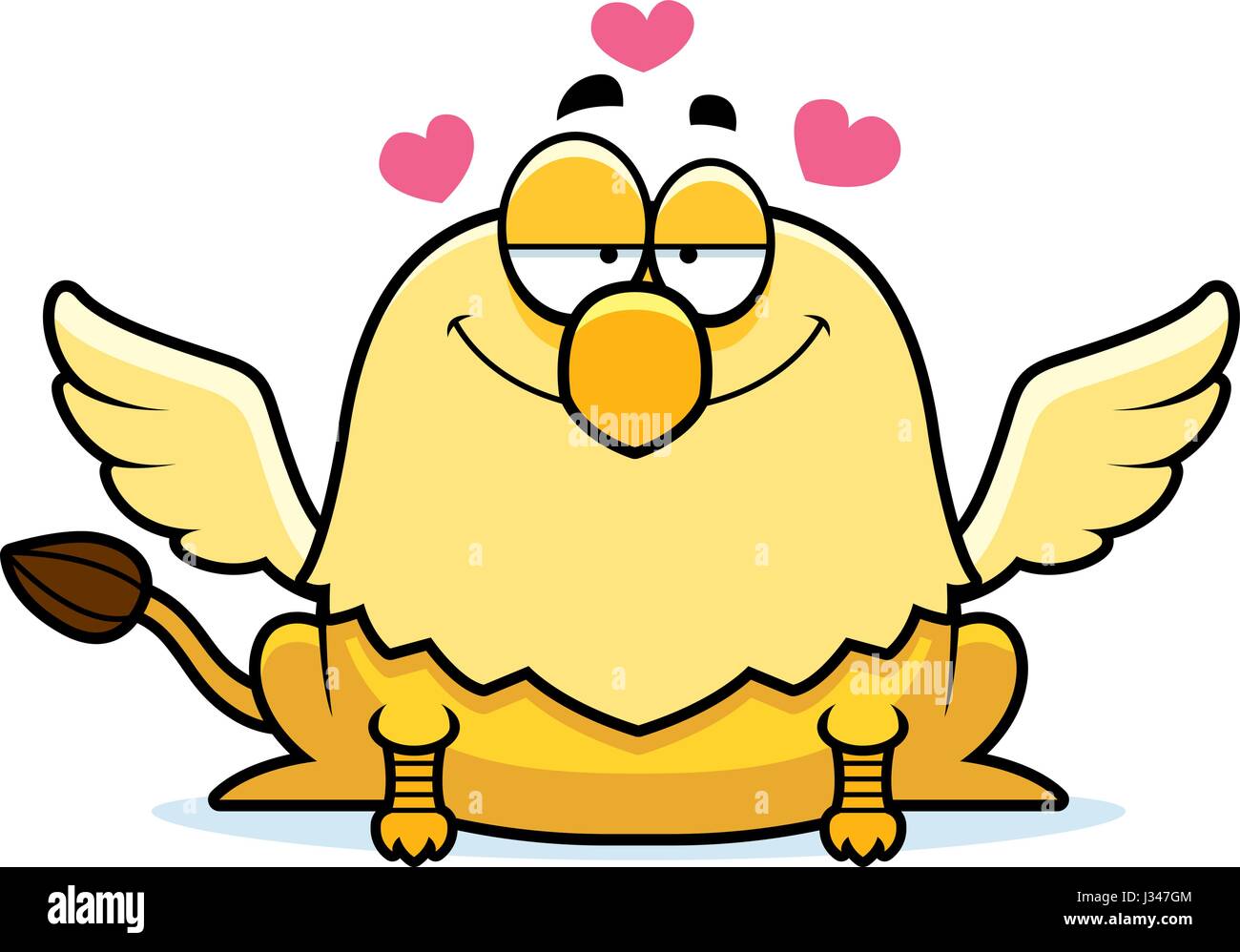 A cartoon illustration of a griffin in love Stock Vector Image & Art ...