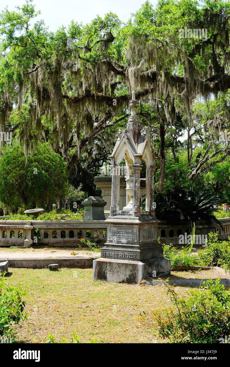 Historic Bonaventure Cemetery Savannah Georgia April 2017 Stock Photo ...