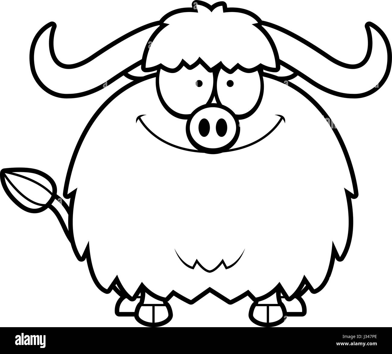 A cartoon illustration of a yak smiling Stock Vector Image & Art - Alamy