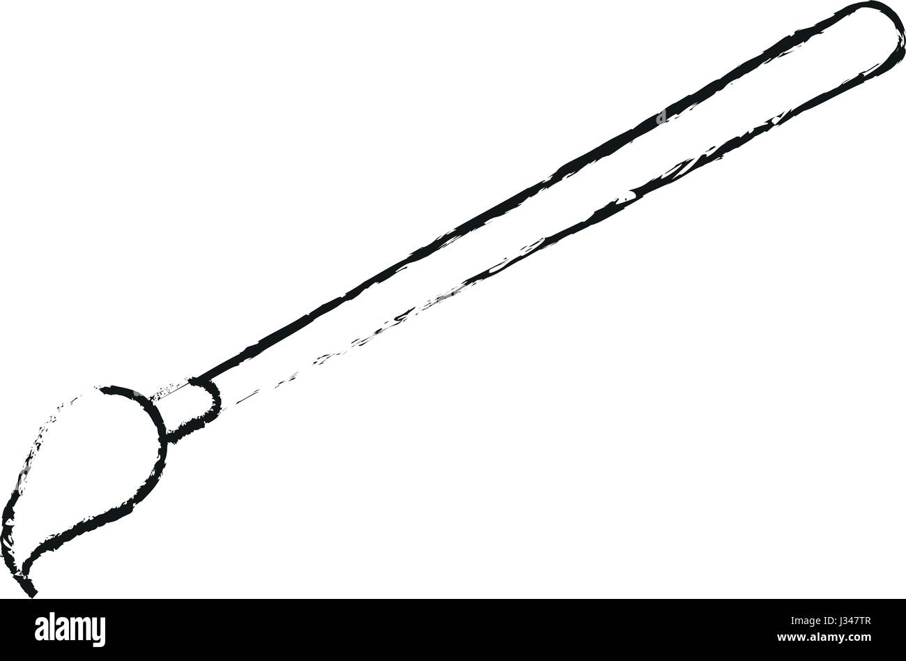 Contour art palette brush Stock Vector Images - Alamy