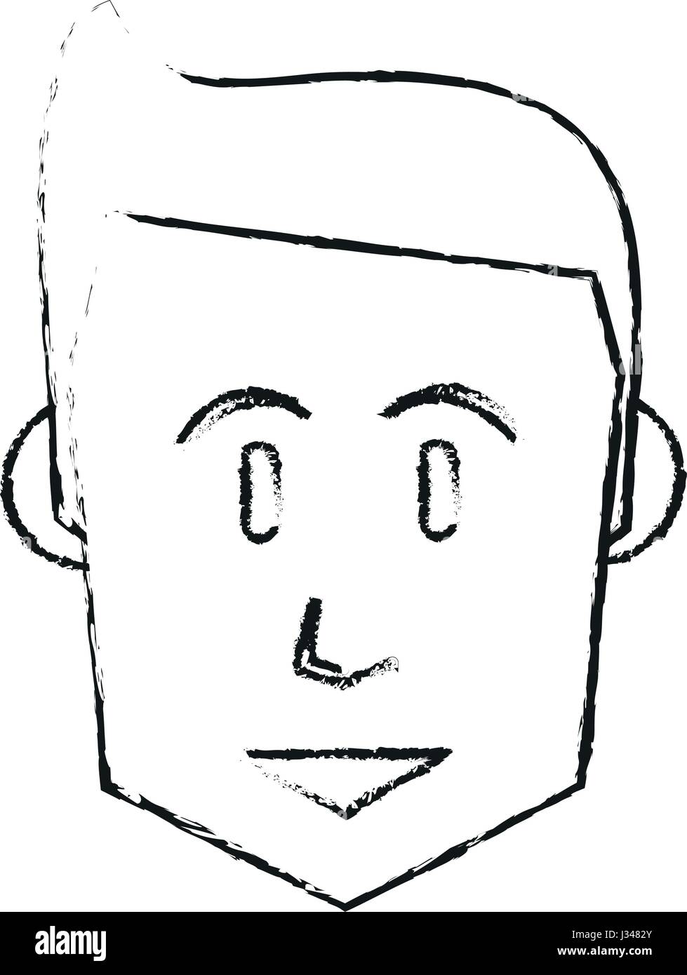 Blurred face man portrait Stock Vector Images - Alamy