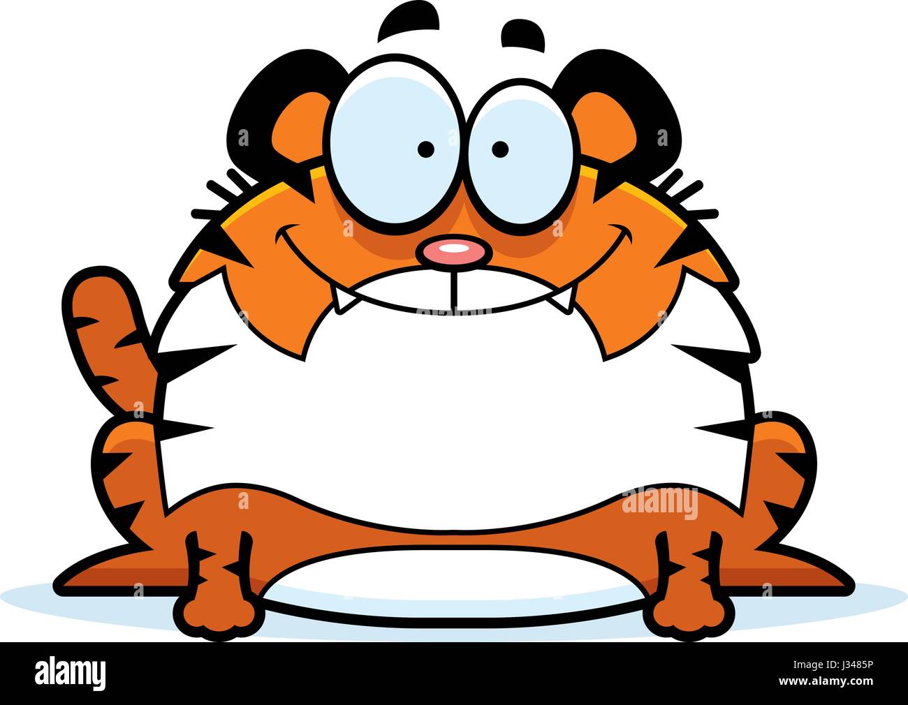 A cartoon illustration of a tiger smiling Stock Vector Image & Art - Alamy