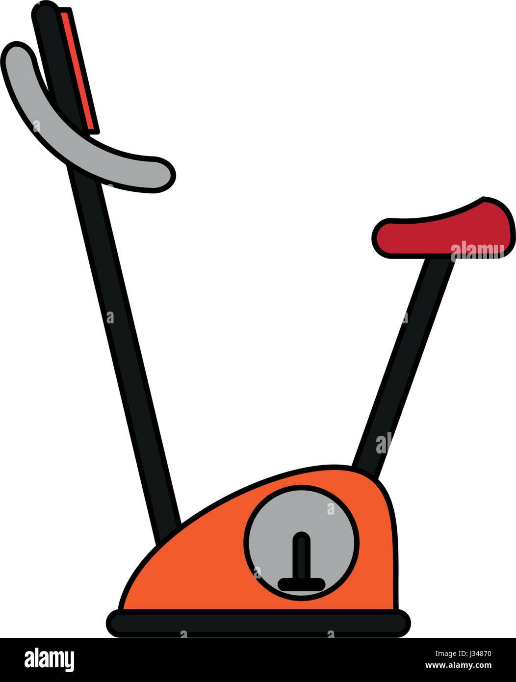 color image gym spinning machine for exercises Stock Vector Image & Art ...