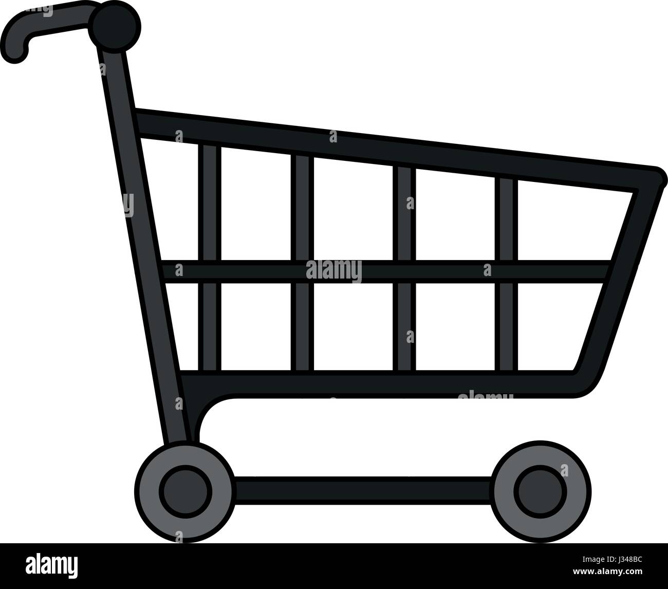 color image cartoon shopping cart Stock Vector Image & Art - Alamy
