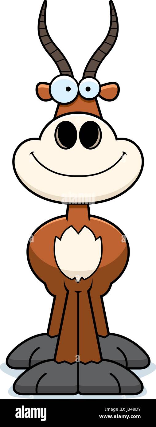 A cartoon illustration of an antelope smiling Stock Vector Image & Art ...