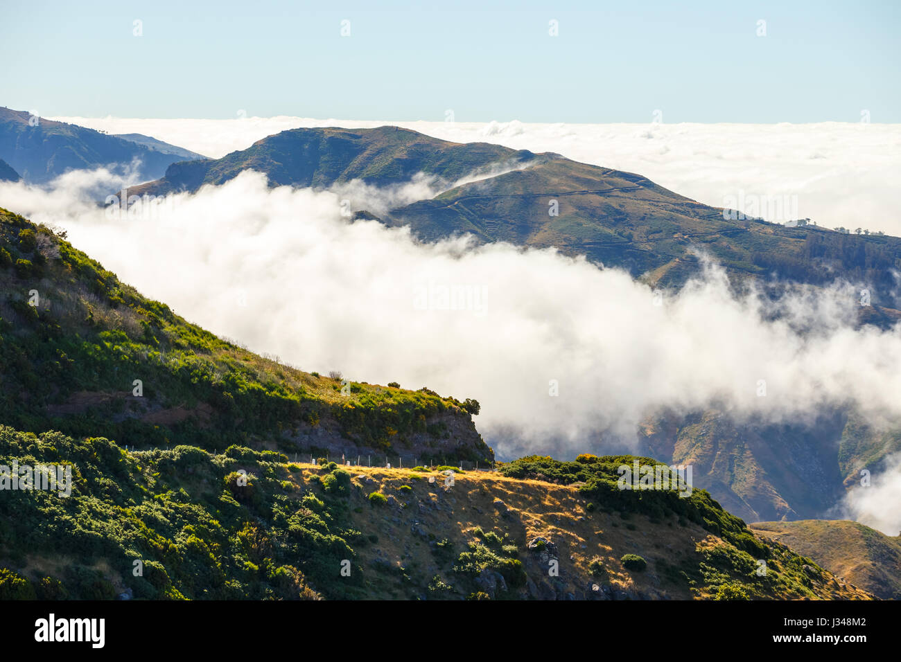 mountains above the clouds, Madeira Island, Portugal Stock Photo - Alamy
