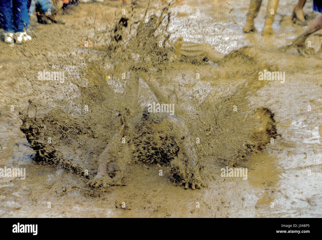 Woodstock mud hippies hi-res stock photography and images - Alamy