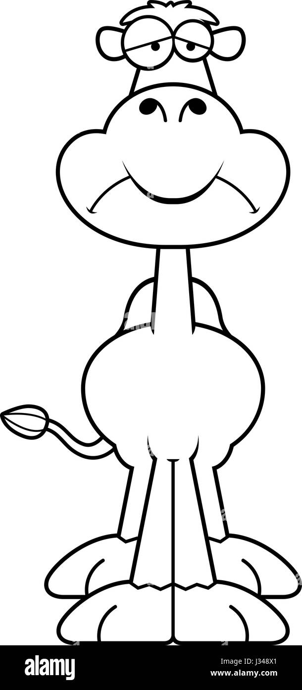 A cartoon illustration of a camel looking sad Stock Vector Image & Art ...