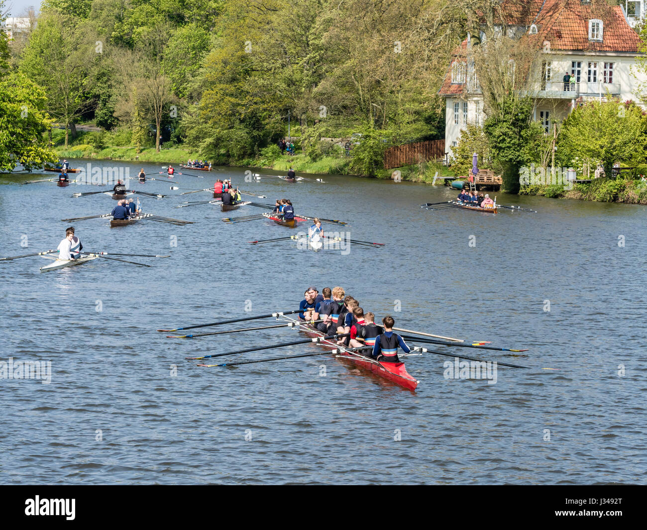 Rowing clubs celebrate the start of the rowing season, all kinds of ...