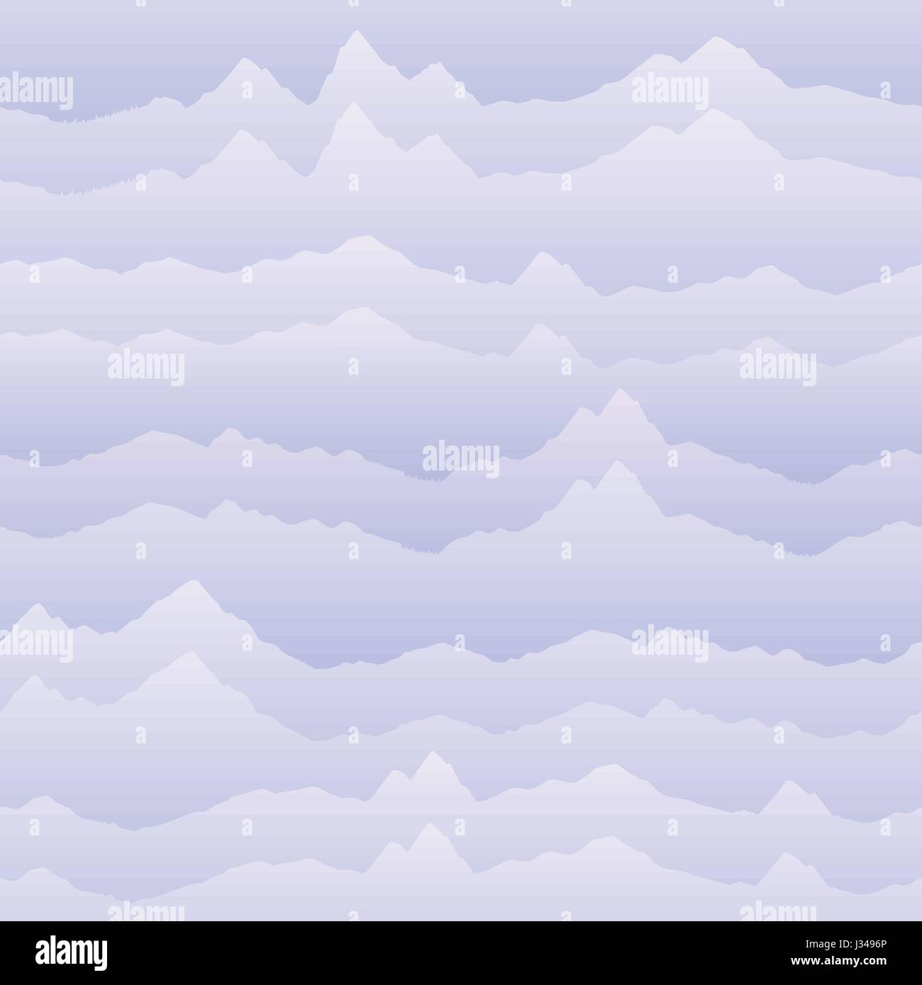 Abstract wavy mountain skyline background. Cardio effect seamless ...