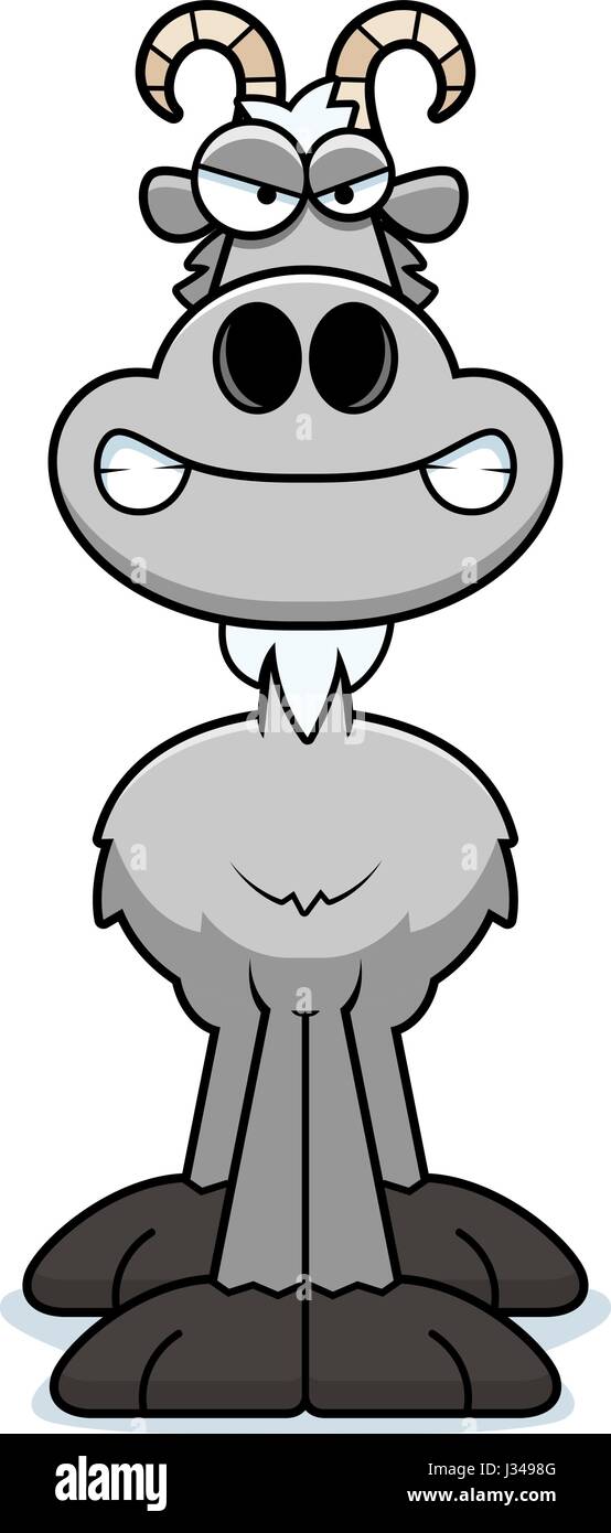 Angry goat cartoon hi-res stock photography and images - Alamy