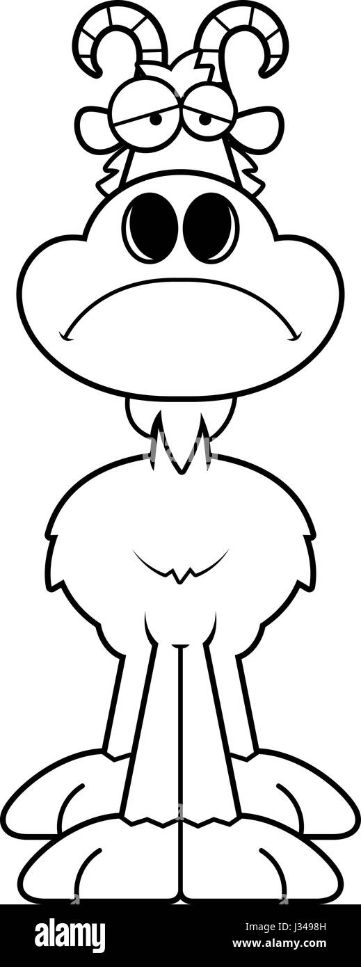 Sad goat Stock Vector Images - Alamy