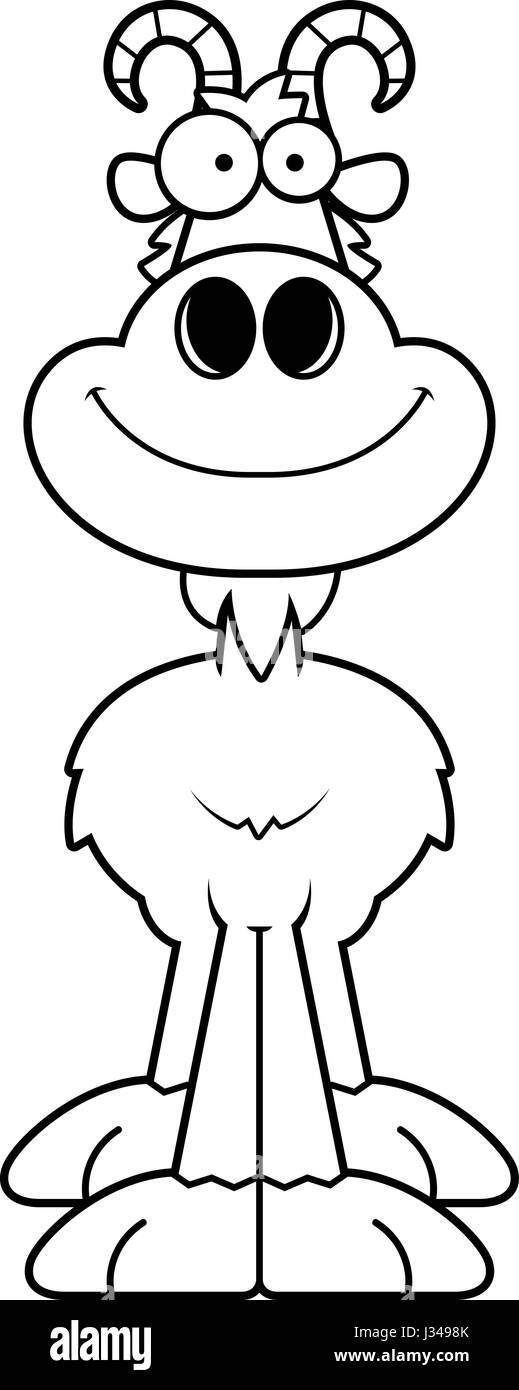 A cartoon illustration of a goat smiling Stock Vector Image & Art - Alamy
