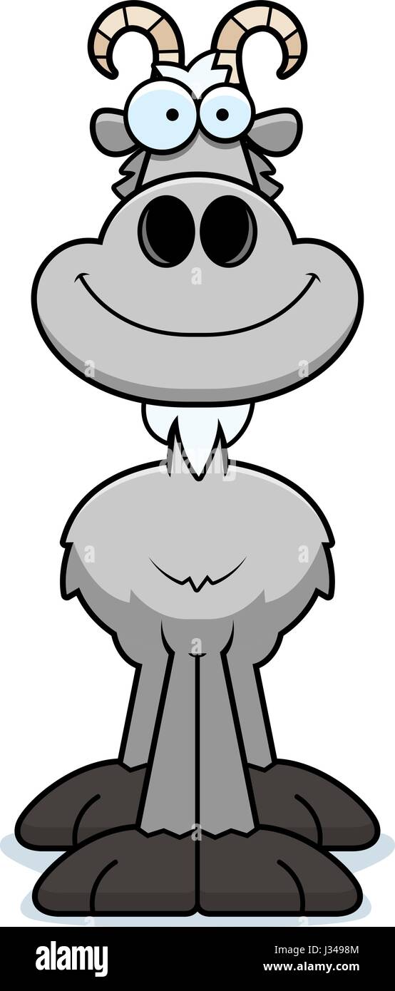 A cartoon illustration of a goat smiling Stock Vector Image & Art - Alamy