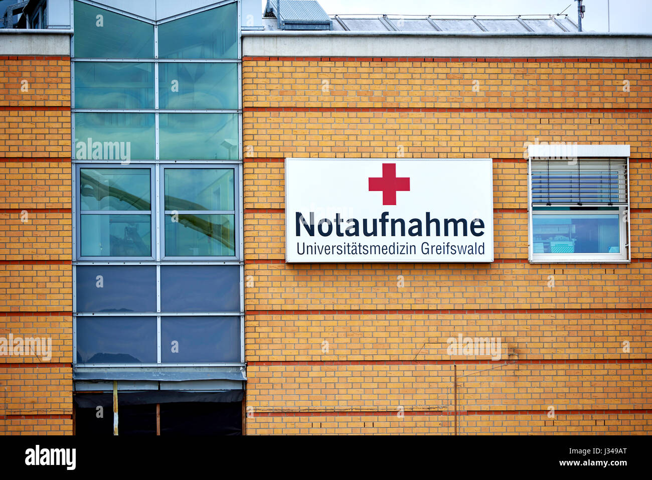 Notaufnahme - emergency entrance Stock Photo - Alamy