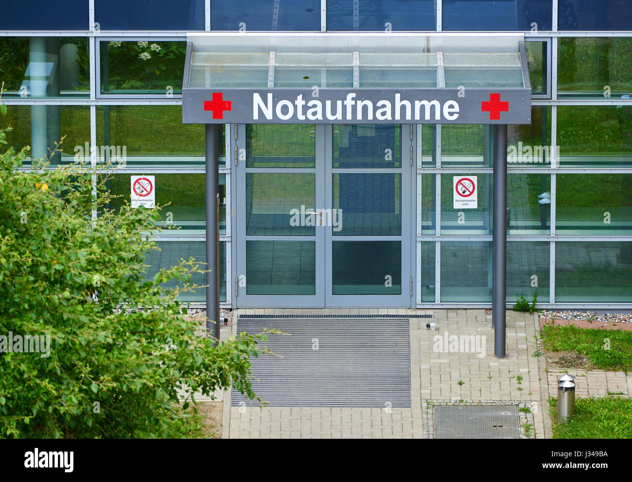 Notaufnahme - emergency entrance Stock Photo - Alamy