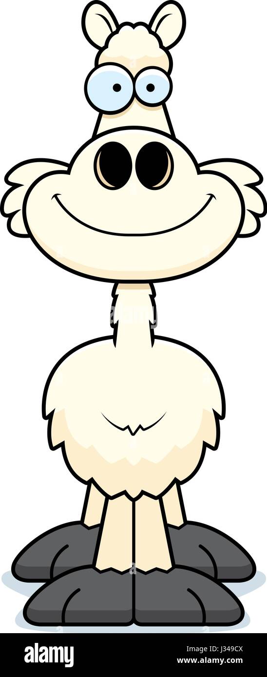 A cartoon illustration of a llama smiling Stock Vector Image & Art - Alamy