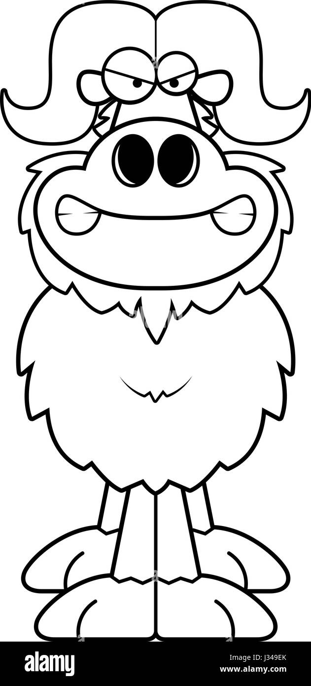 A cartoon illustration of an ox looking angry Stock Vector Image & Art ...