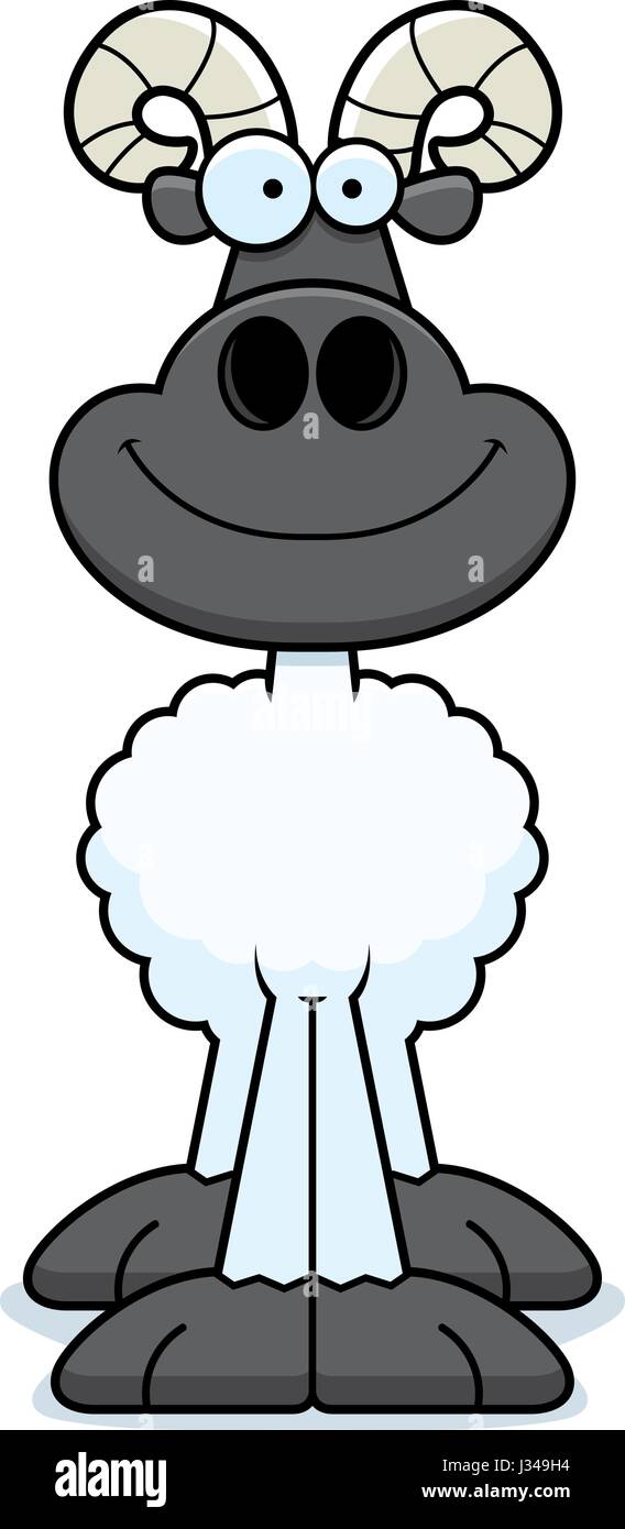 A cartoon illustration of a ram smiling Stock Vector Image & Art - Alamy