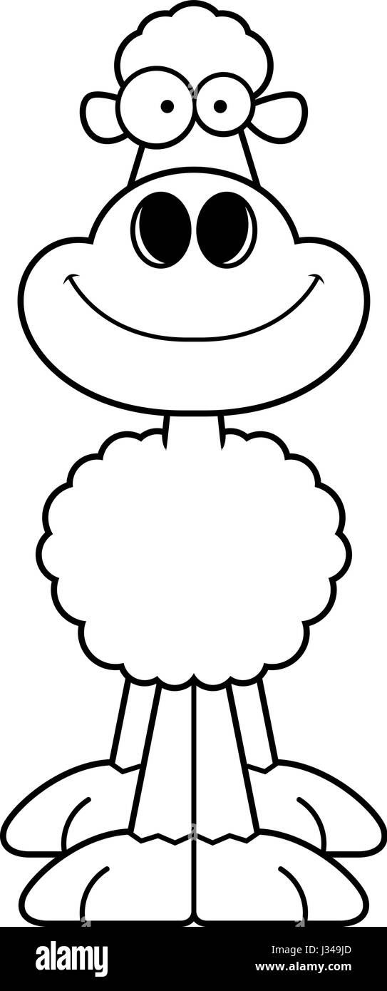 A cartoon illustration of a sheep smiling Stock Vector Image & Art - Alamy