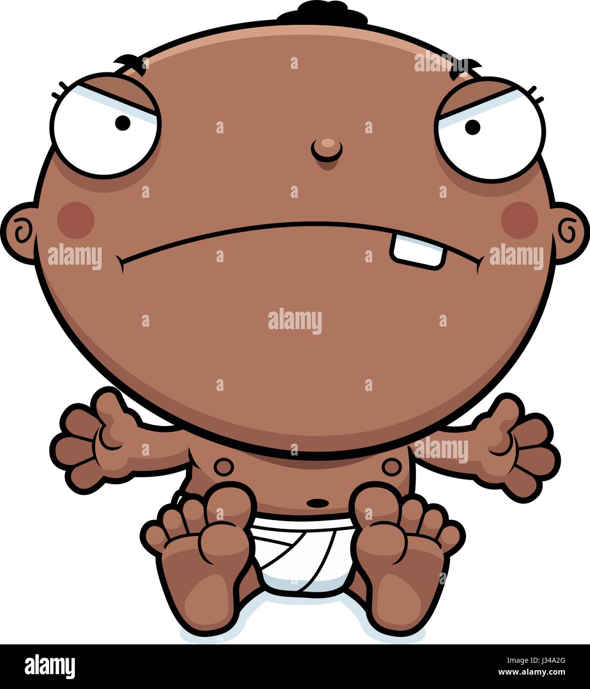 Cartoon illustration baby boy looking hi-res stock photography and ...