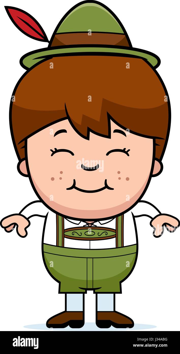 Cartoon illustration german boy in hi-res stock photography and images ...
