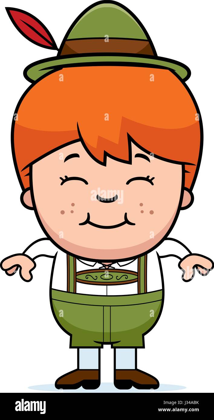 Cartoon illustration german boy in hi-res stock photography and images ...