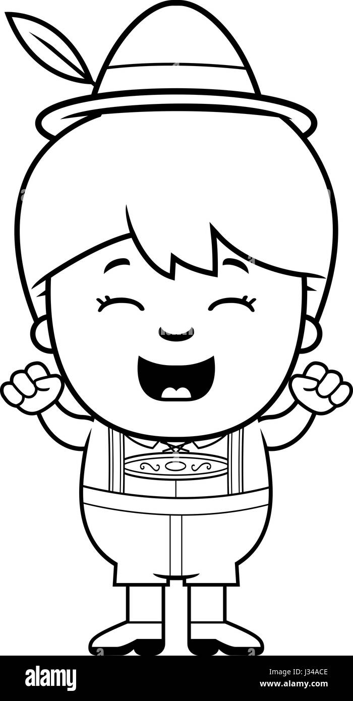 Cartoon illustration german boy in hi-res stock photography and images ...