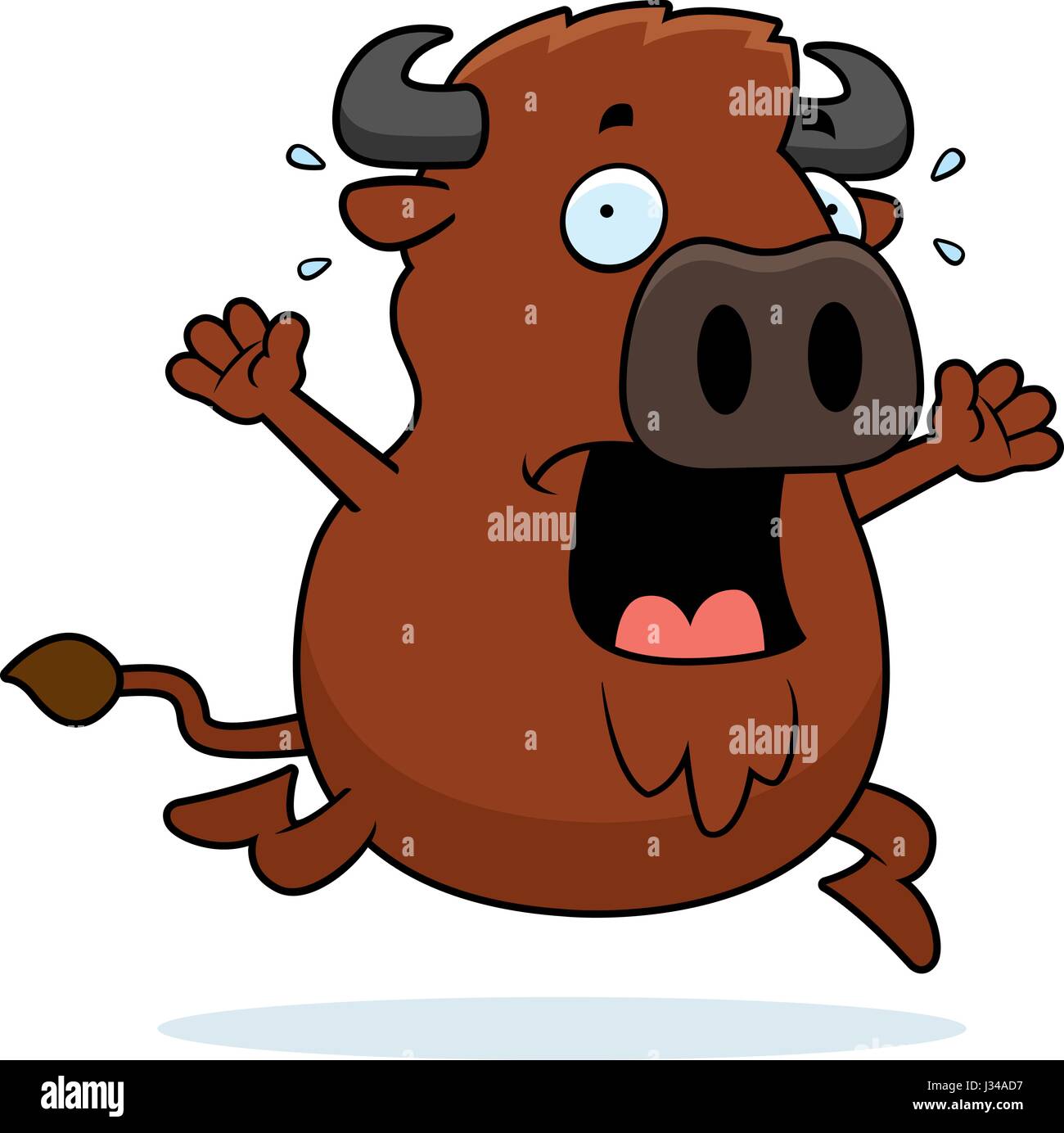 Terrified bull hi-res stock photography and images - Alamy