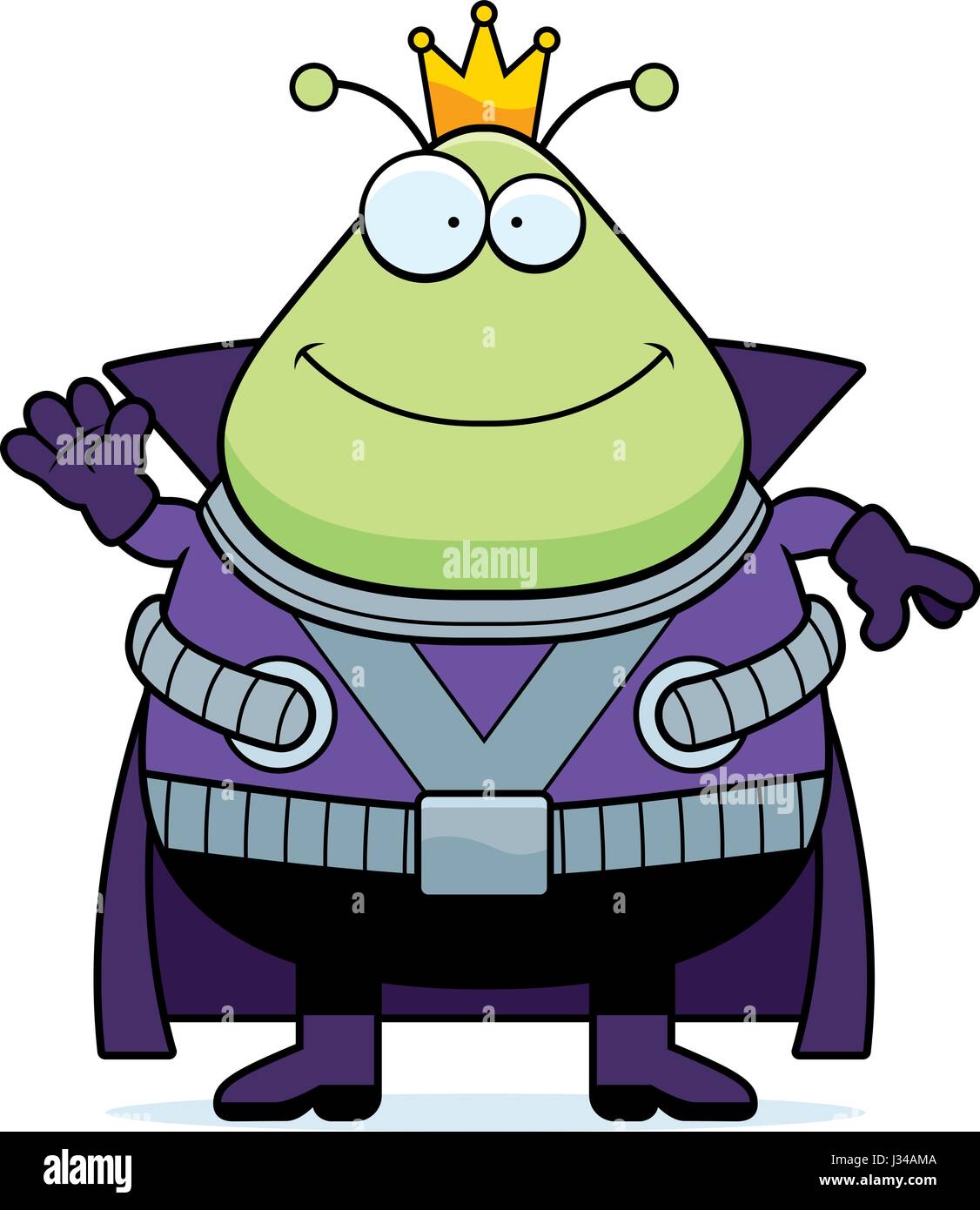 King waving at people cartoon hi-res stock photography and images - Alamy